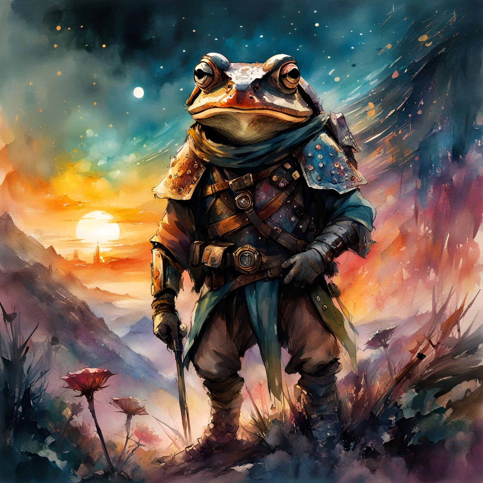 TOAD WARRIOR - AI Generated Artwork - NightCafe Creator