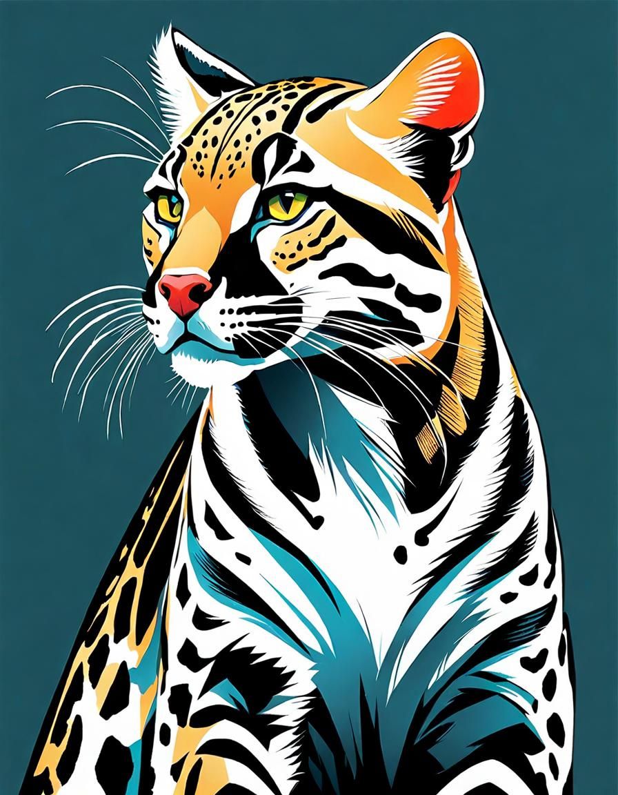 Ocelot - AI Generated Artwork - NightCafe Creator