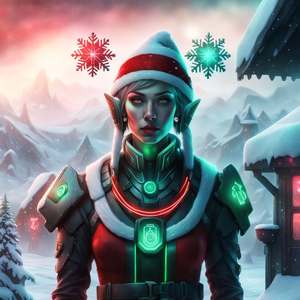 Cyborg elf - AI Generated Artwork - NightCafe Creator