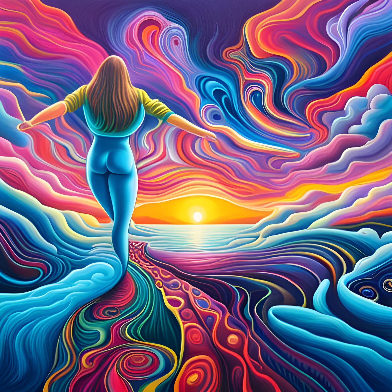 psychedelic transformation - AI Generated Artwork - NightCafe Creator