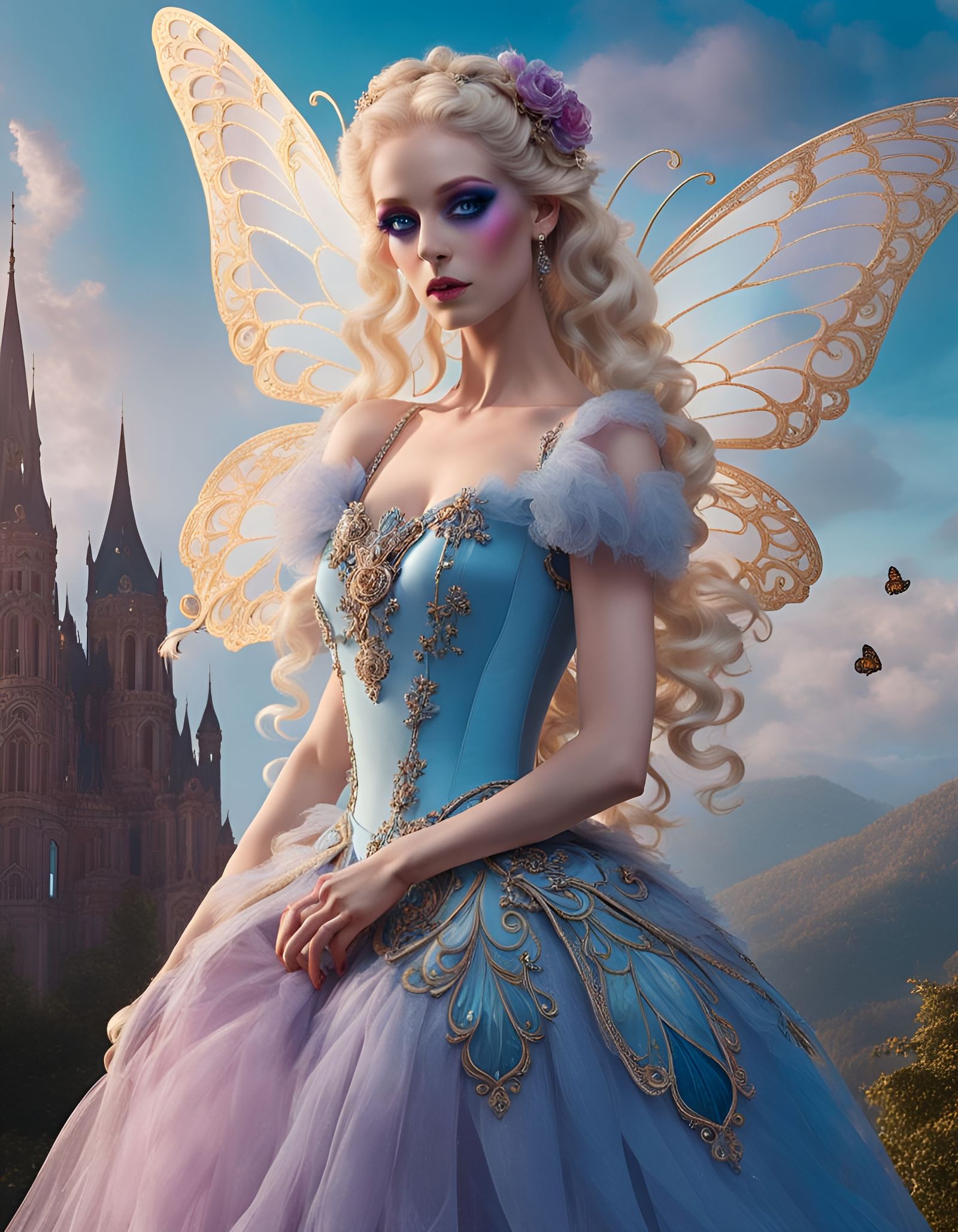 Sweet Fairy Girl - AI Generated Artwork - NightCafe Creator
