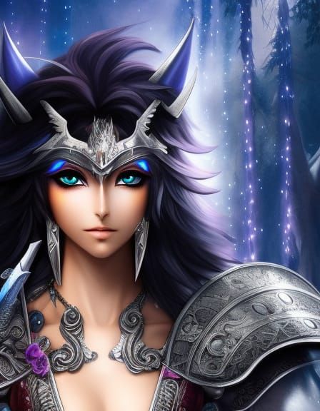 Silver Dragon, Human Form - AI Generated Artwork - NightCafe Creator