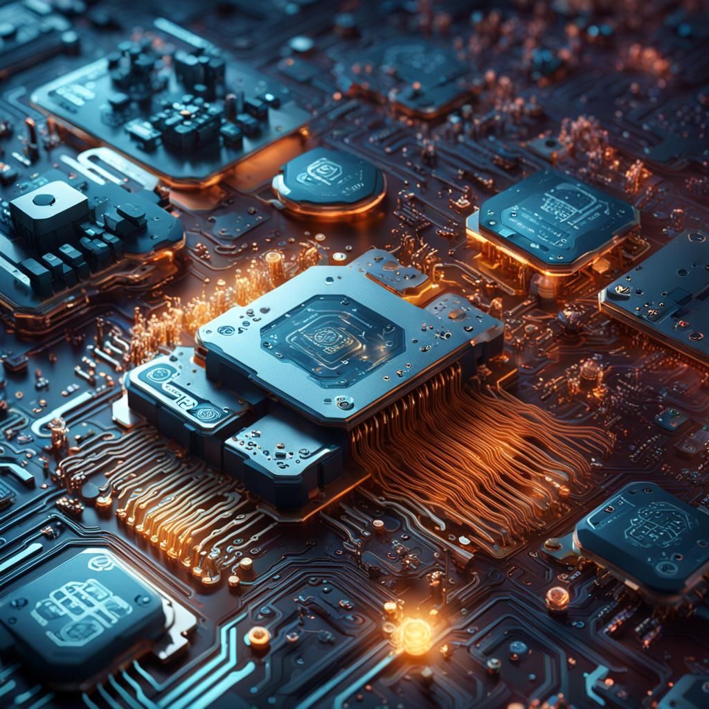 Neuralink brain implant chips - AI Generated Artwork - NightCafe Creator