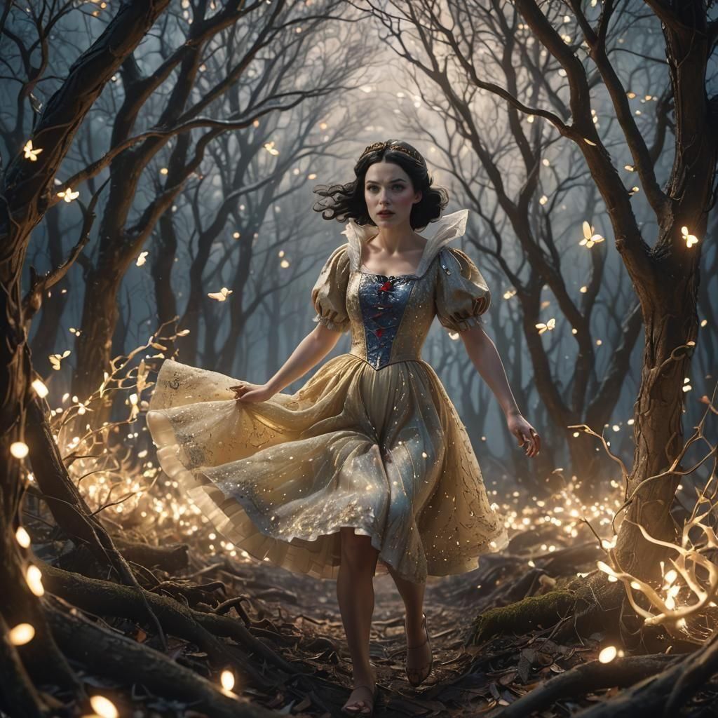 Snow-white's fiery helpers - AI Generated Artwork - NightCafe Creator