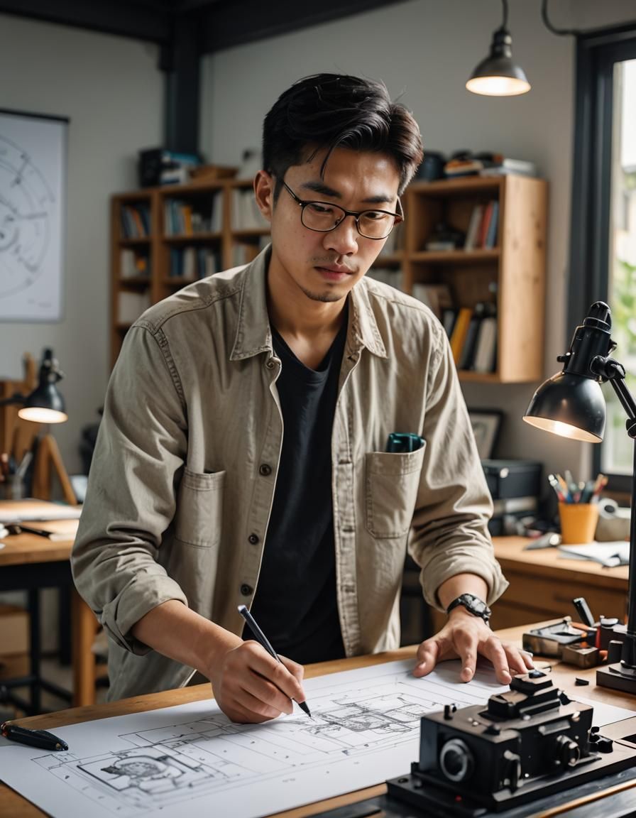 A young engineer - AI Generated Artwork - NightCafe Creator