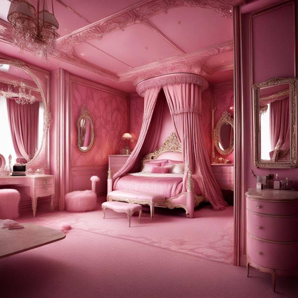 The pink boudoir - AI Generated Artwork - NightCafe Creator