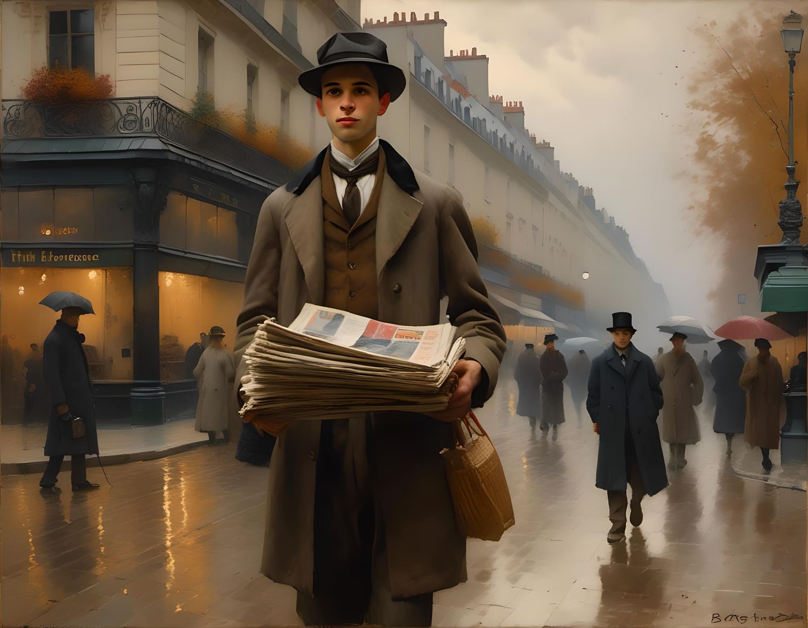 "Je crois que cet homme me suit ! Peut-être pourrais-je l'assommer avec ...