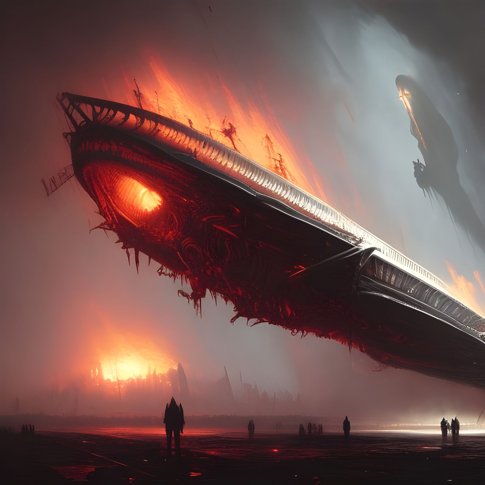 Alien airship 1 - AI Generated Artwork - NightCafe Creator