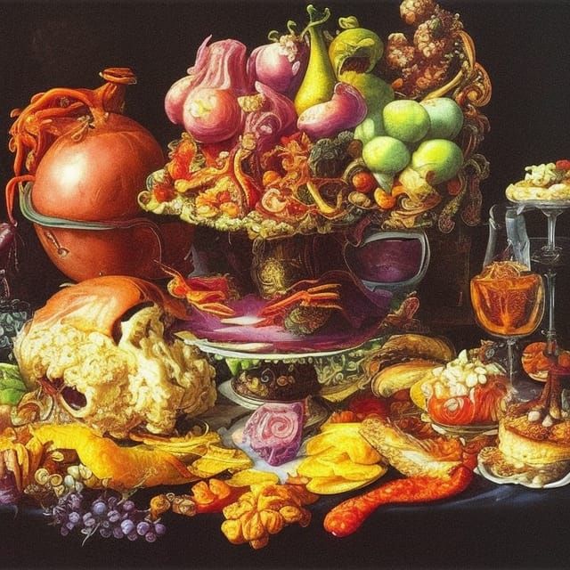 colorful meal - AI Generated Artwork - NightCafe Creator