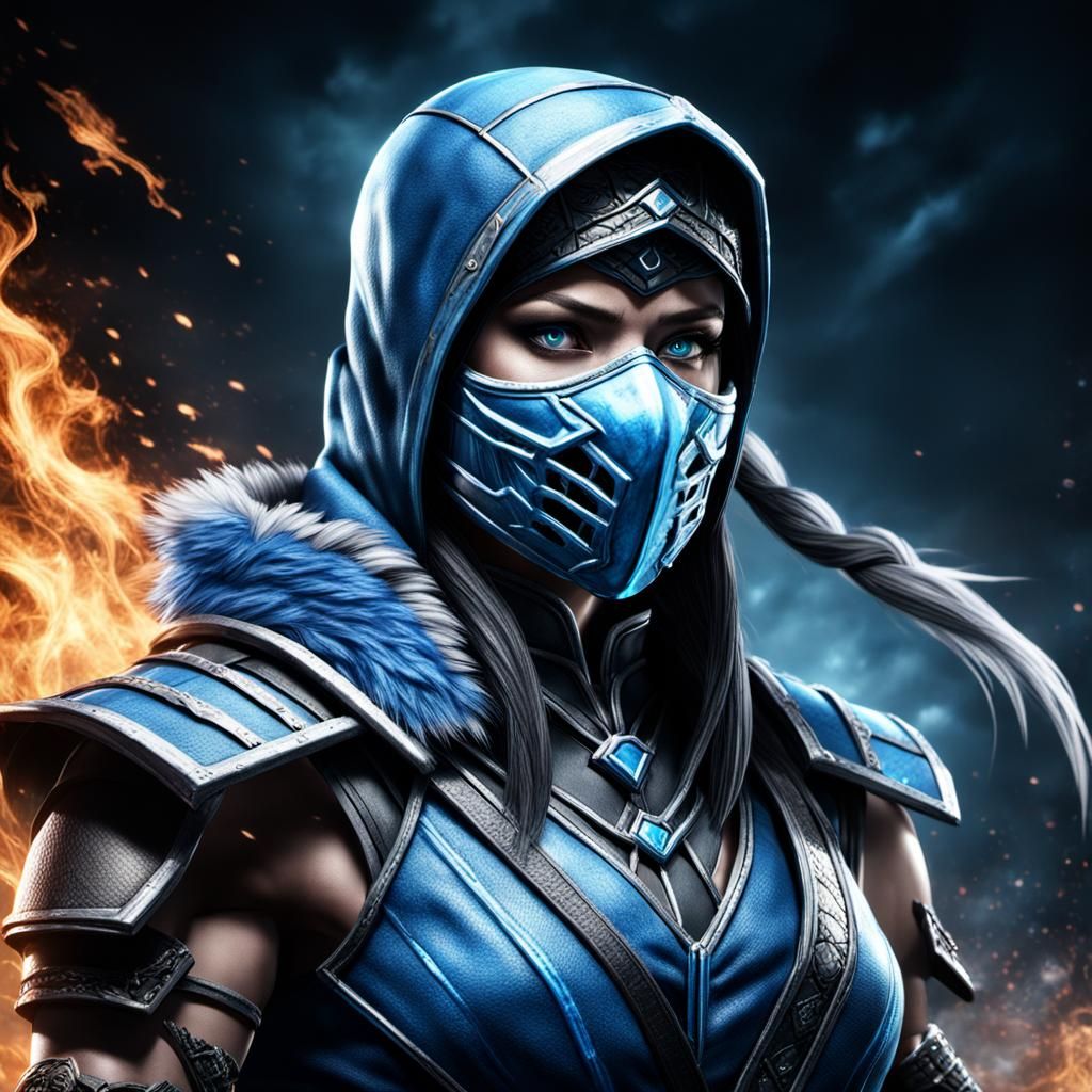 Female sub zero mortal Kombat - AI Generated Artwork - NightCafe Creator