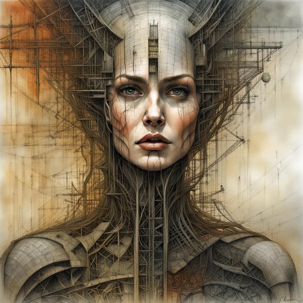 woman by Peter Gric and Ian Miller : illustration : painting ...