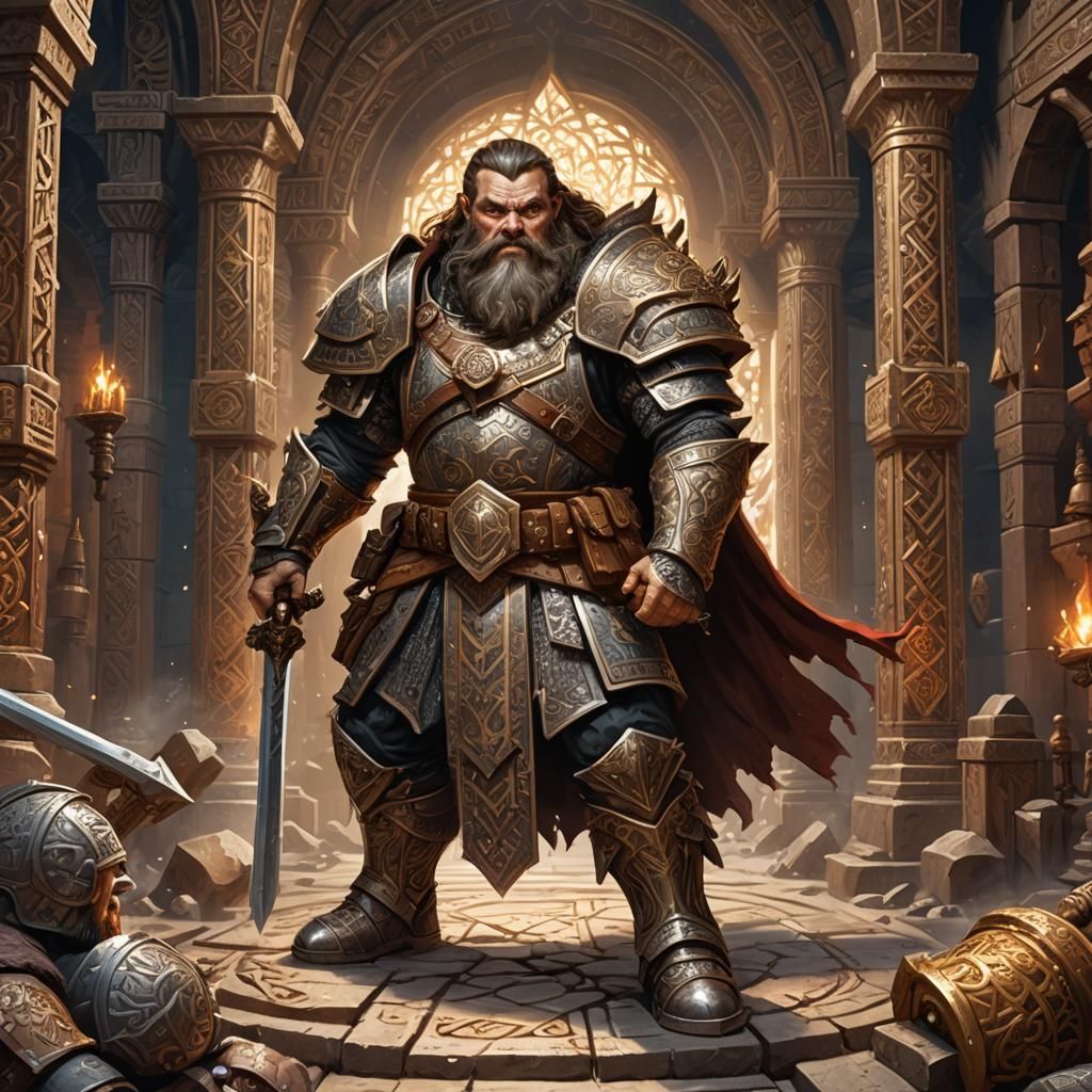 Dwarven fighter. - AI Generated Artwork - NightCafe Creator