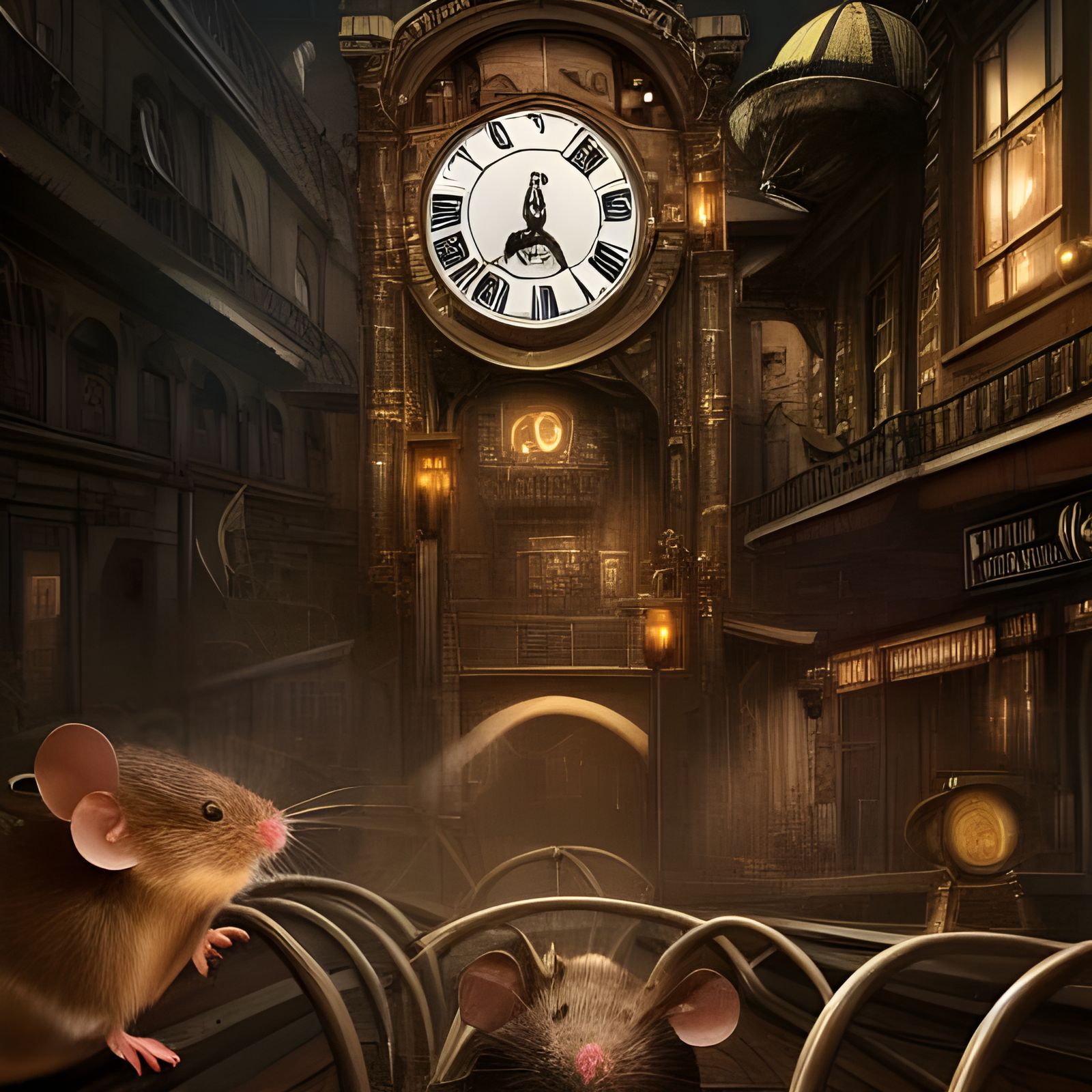 Hickory Dickory dock, the mouse ran up the clock, the Clock Struck 12 ...
