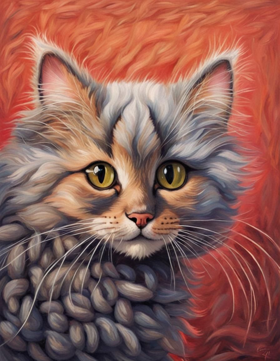 Adorable woolly cat - AI Generated Artwork - NightCafe Creator
