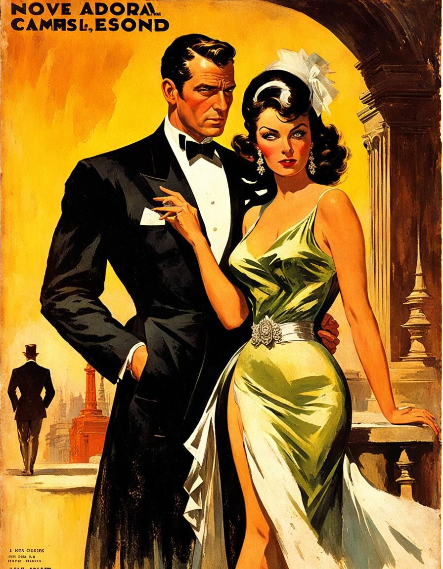 Pulp Spy Cover #16 - AI Generated Artwork - NightCafe Creator