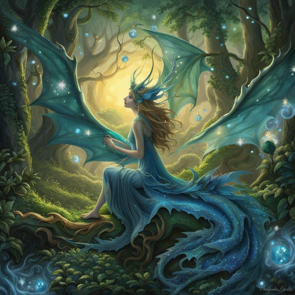 Forest fairies - AI Generated Artwork - NightCafe Creator