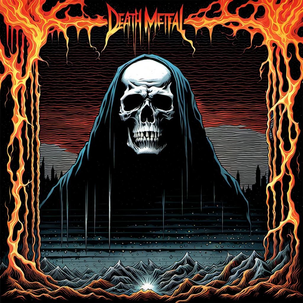 Death metal album cover - AI Generated Artwork - NightCafe Creator