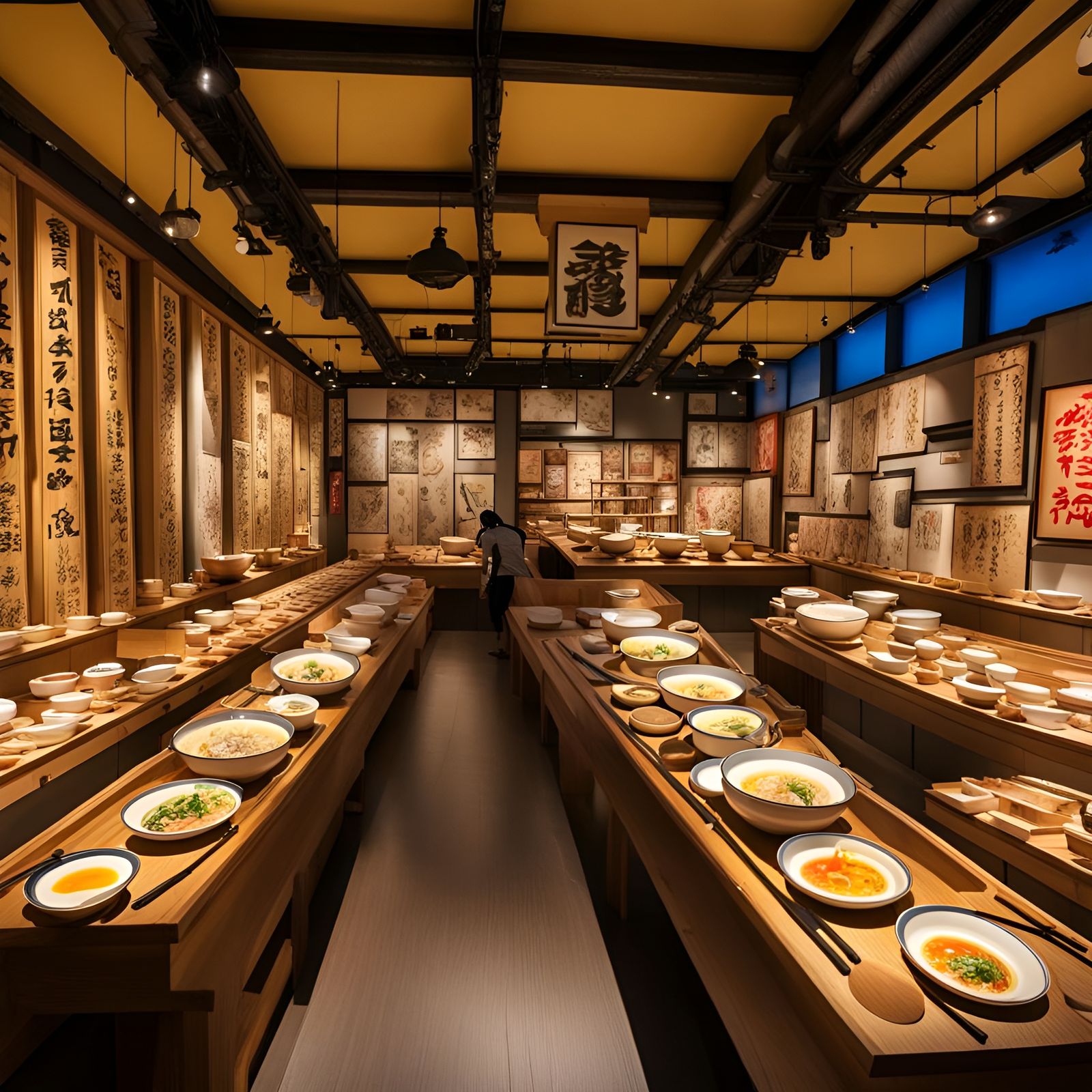 Shin-Yokohama Ramen Museum - AI Generated Artwork - NightCafe Creator