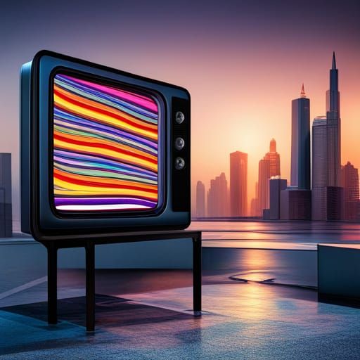 Rainbow Static - AI Generated Artwork - NightCafe Creator