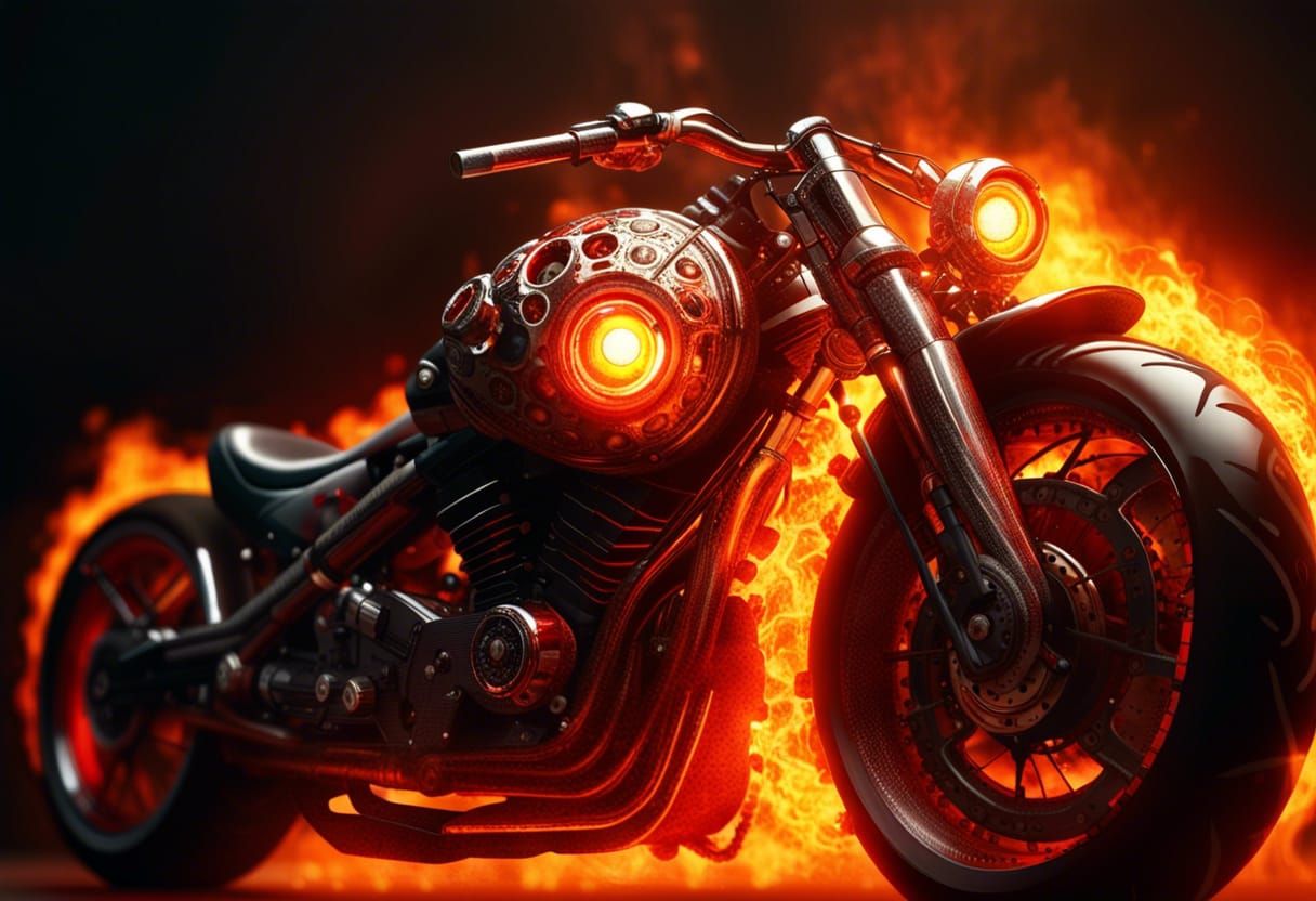 Hell-Bike - AI Generated Artwork - NightCafe Creator