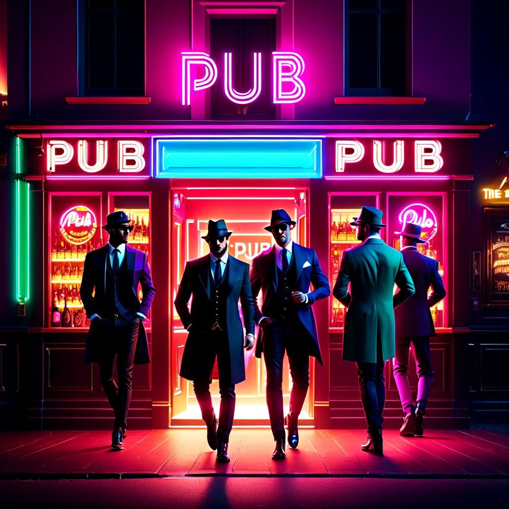 Leaving the PUB PUB PUB - AI Generated Artwork - NightCafe Creator