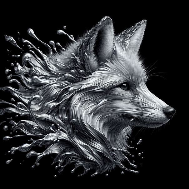 Silver fox - AI Generated Artwork - NightCafe Creator