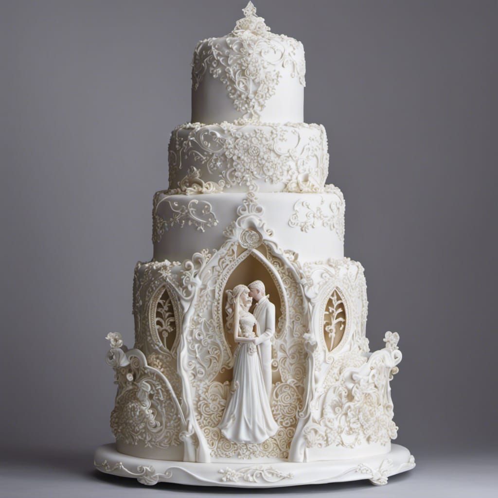 Wedding Cake - AI Generated Artwork - NightCafe Creator