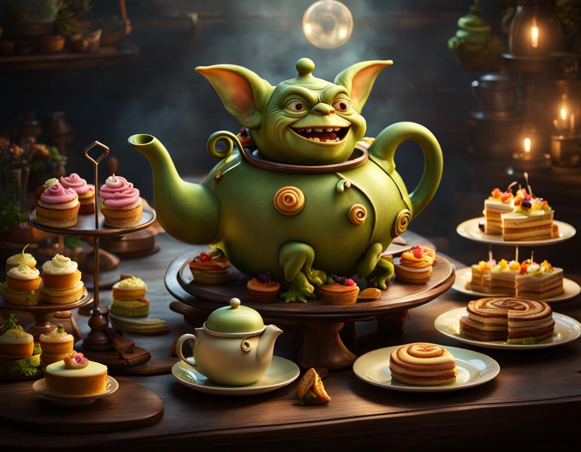 Knockoff Shrek Teapot ("Pour Decisions" Collection) - AI Generated ...