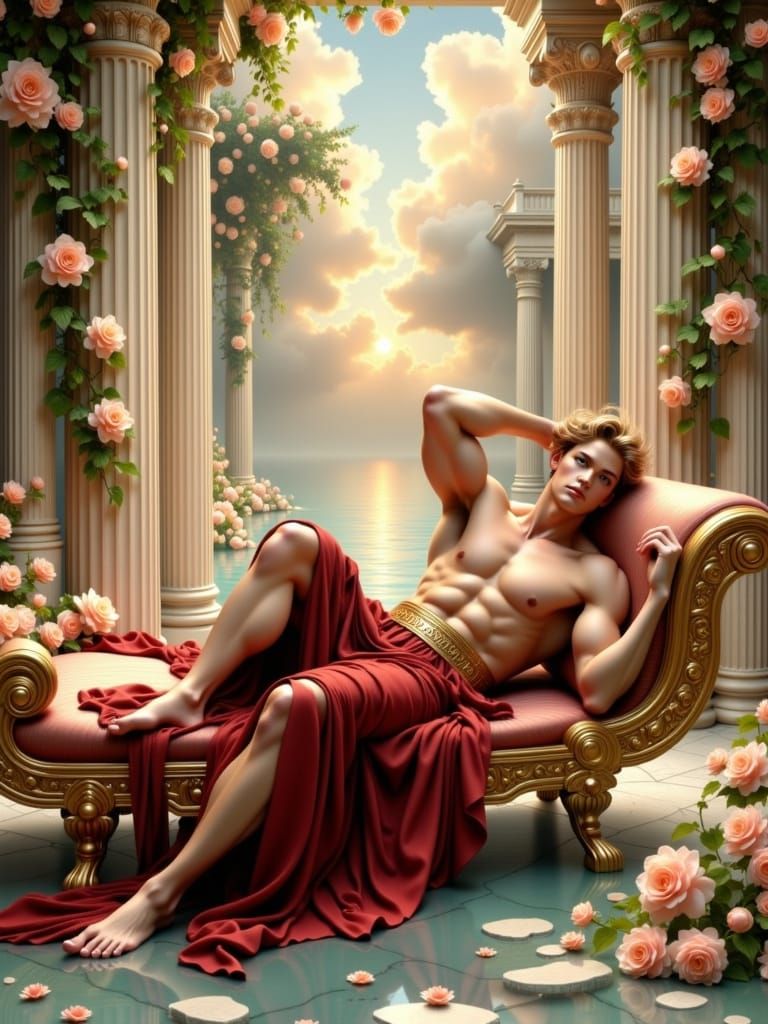 Ethereal Magic Flux: Apollo In Repose