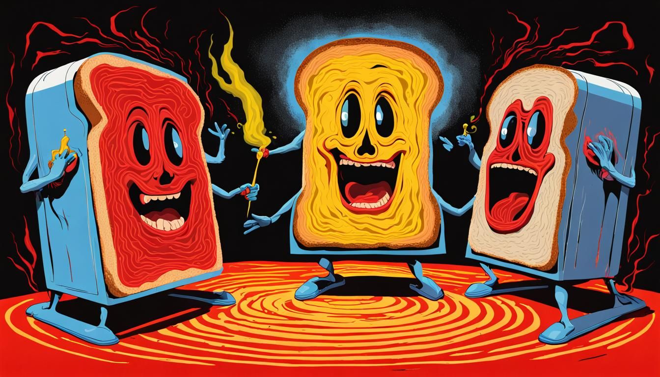 Evil Toasters II - AI Generated Artwork - NightCafe Creator