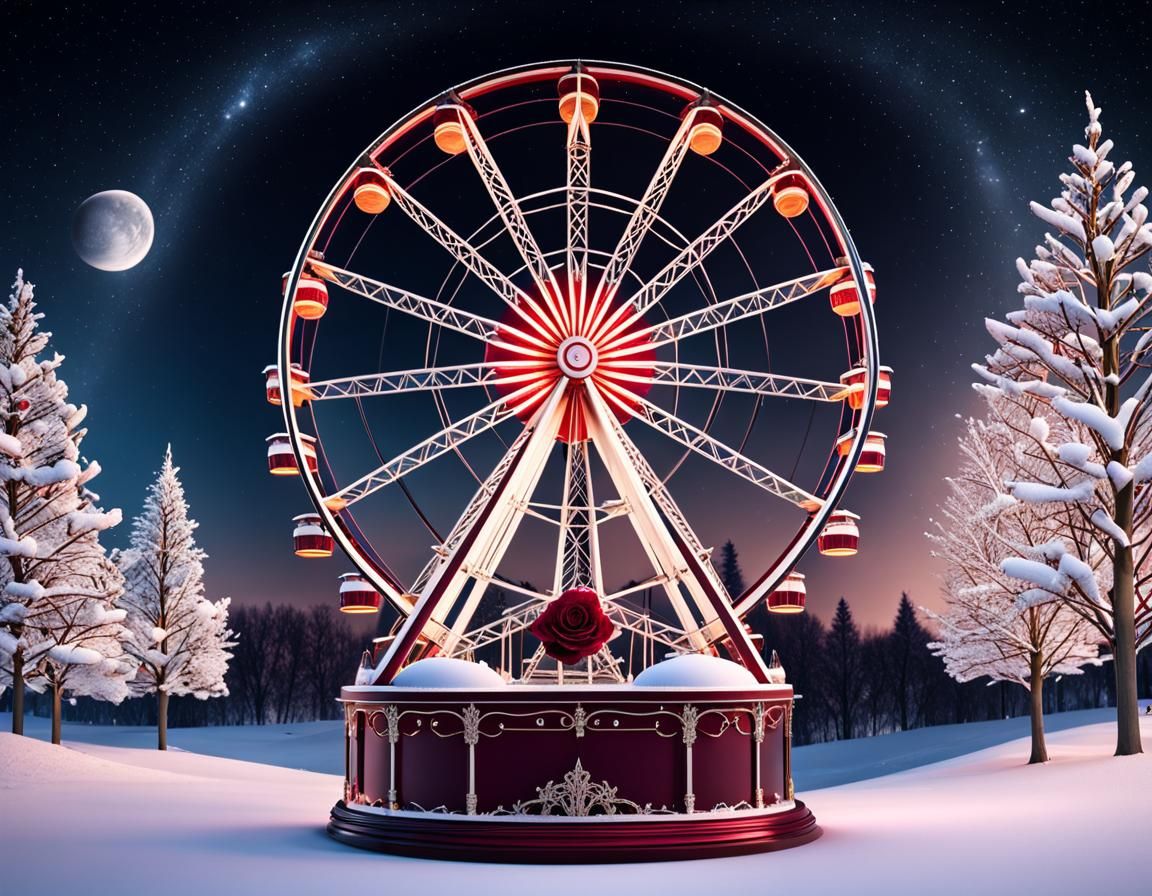 Ferris wheel - AI Generated Artwork - NightCafe Creator