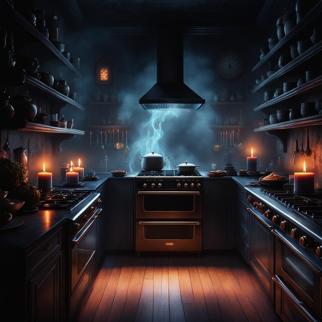 Haunted Oven - AI Generated Artwork - NightCafe Creator