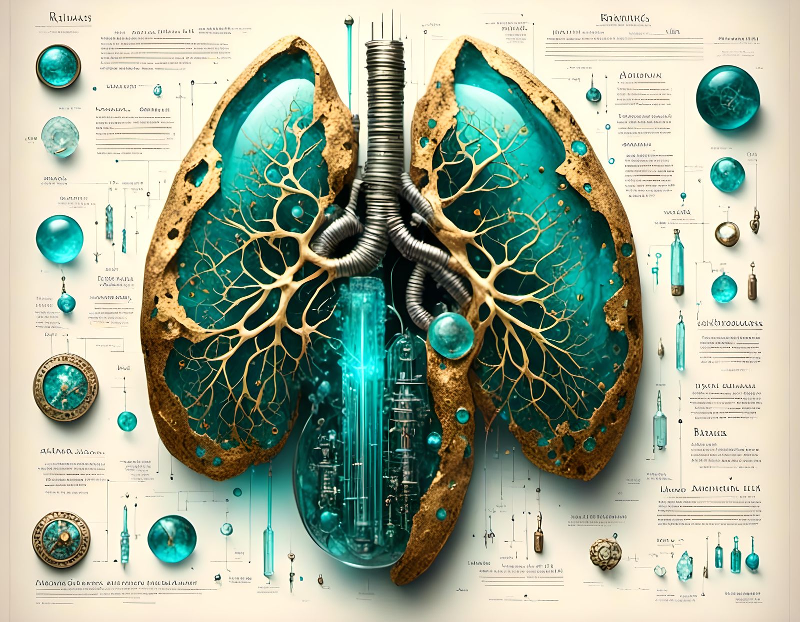 Artificial Lungs Print 02 - AI Generated Artwork - NightCafe Creator