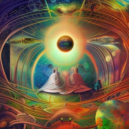 COSMIC MIND SCAPE 16 - AI Generated Artwork - NightCafe Creator