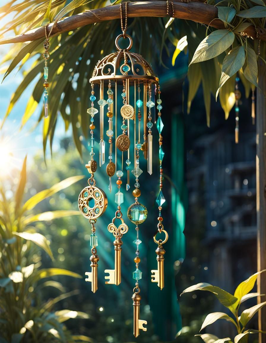 Upcycled Key-Chime v3 - AI Generated Artwork - NightCafe Creator