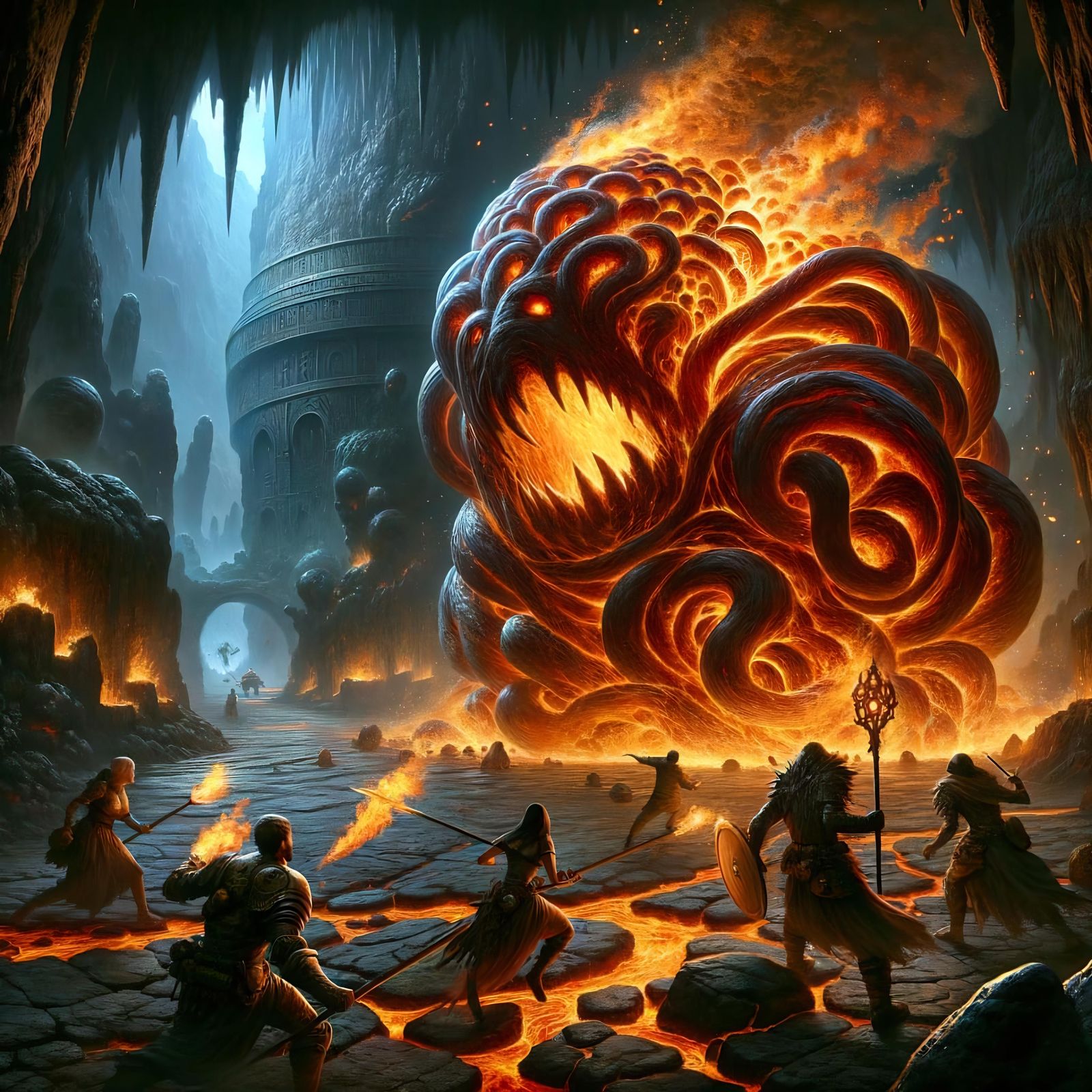 DND Series: Conflagration Ooze (Monster) - AI Generated Artwork ...