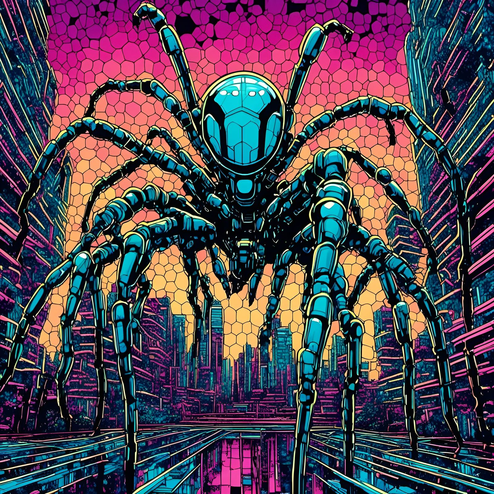 retro insect security - AI Generated Artwork - NightCafe Creator
