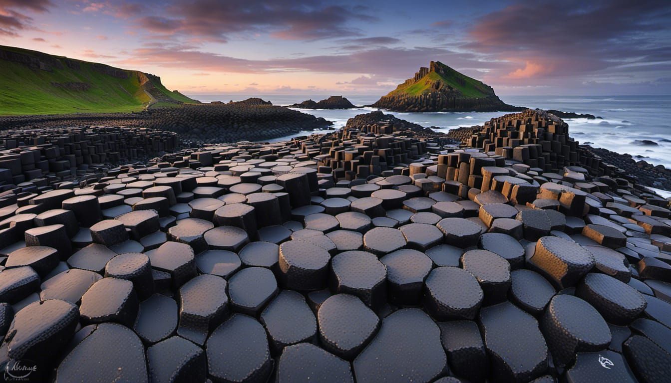 The Giant's Causeway - AI Generated Artwork - NightCafe Creator