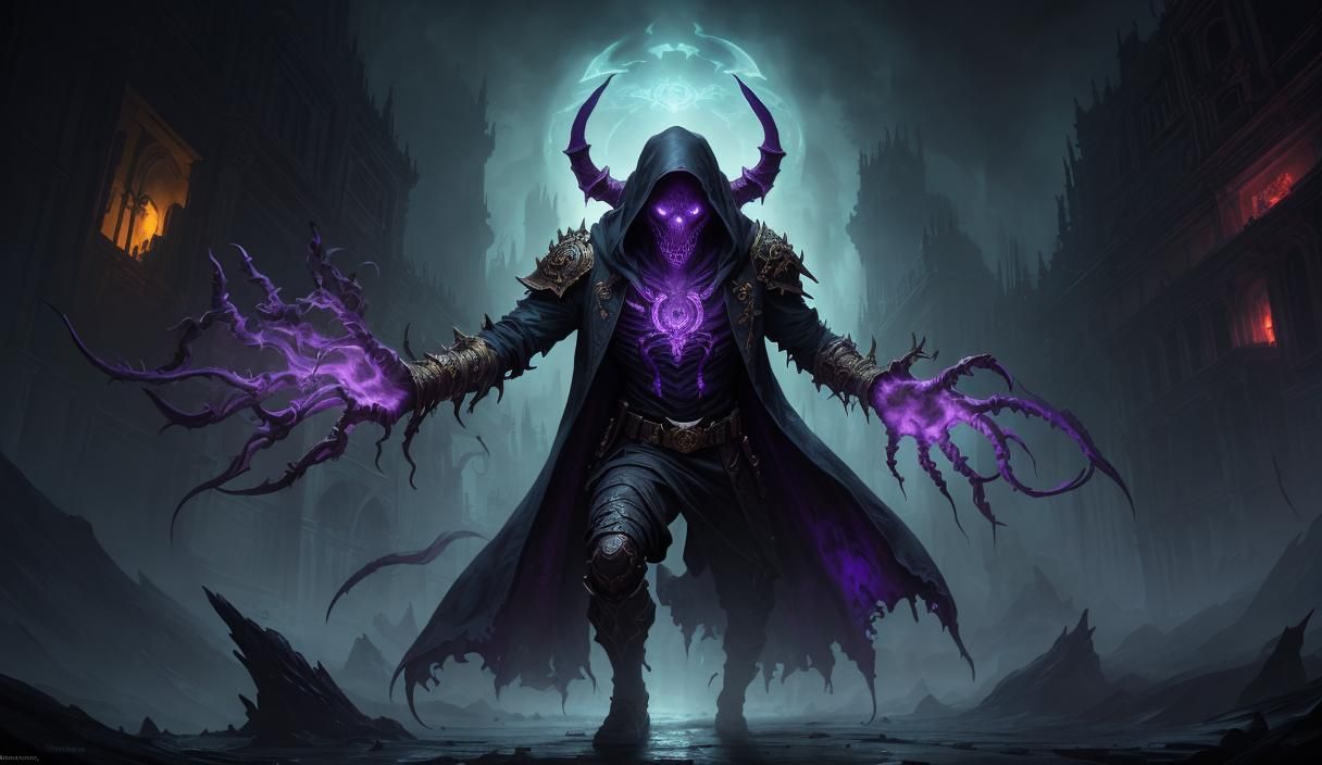 Evil Chaos Sorcerer - AI Generated Artwork - NightCafe Creator