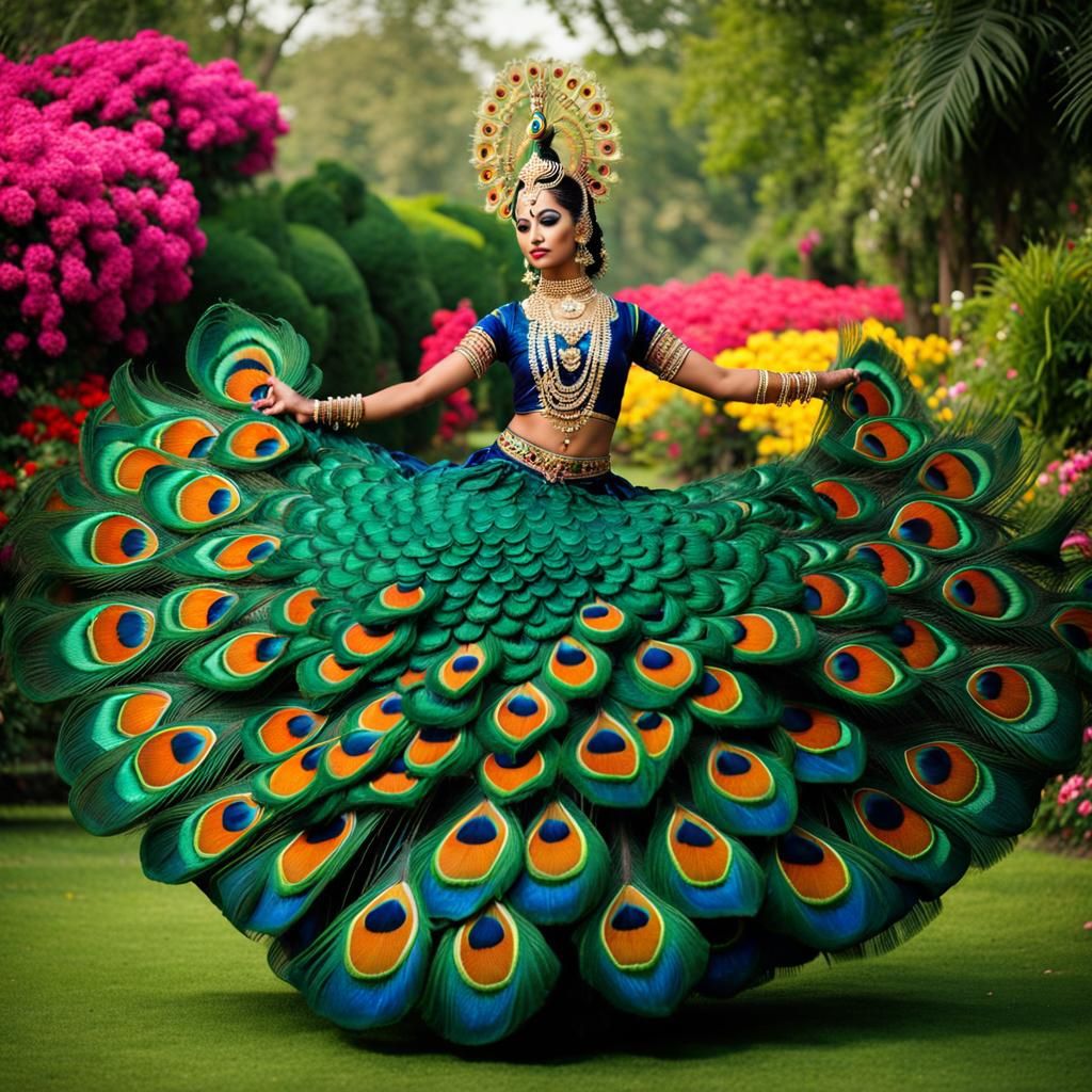 stunning dance performance inspired by the movements of a peacock ...