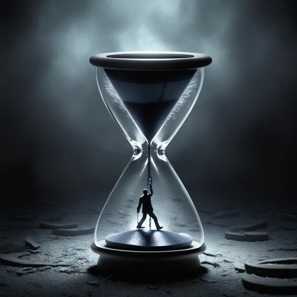 Heavenly hourglass. Hangman. Halo, hiatus, hollow. Hyperrealistic ...