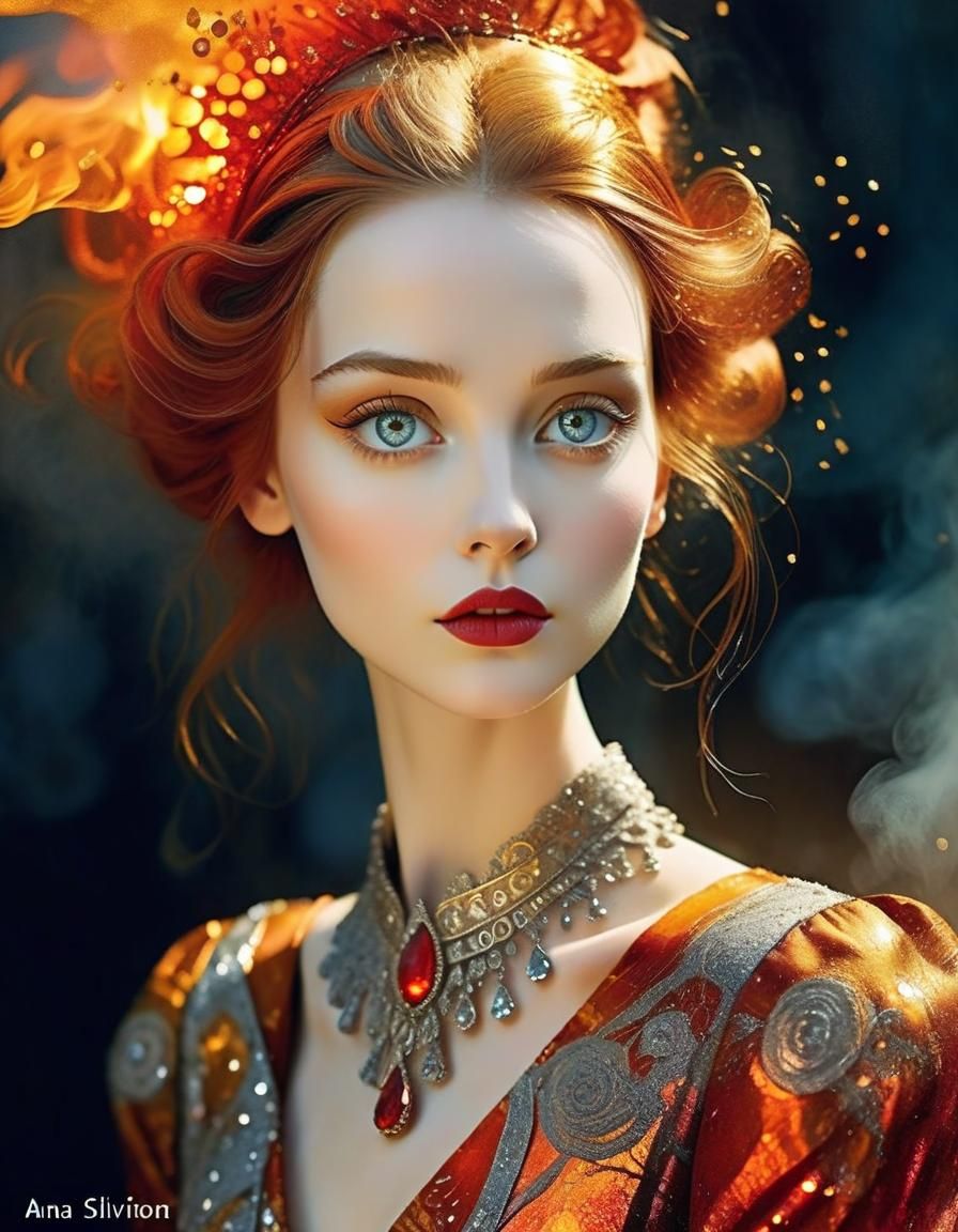 Firey Portraits - AI Generated Artwork - NightCafe Creator