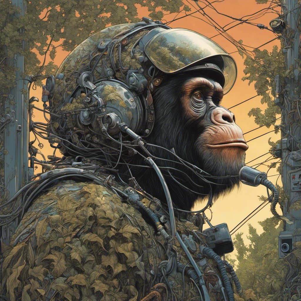 Space Chimp - Pilot - AI Generated Artwork - NightCafe Creator