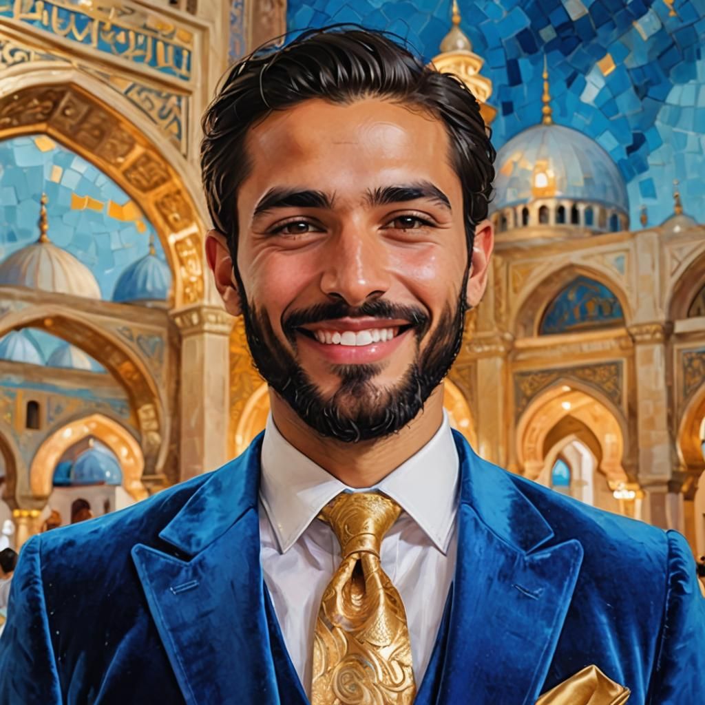 Magic Night in Isfahan 🩵 - AI Generated Artwork - NightCafe Creator