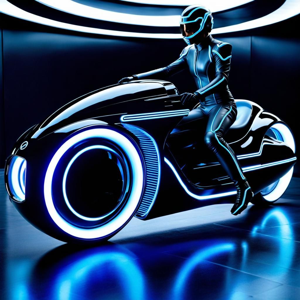 Lightcycle - AI Generated Artwork - NightCafe Creator