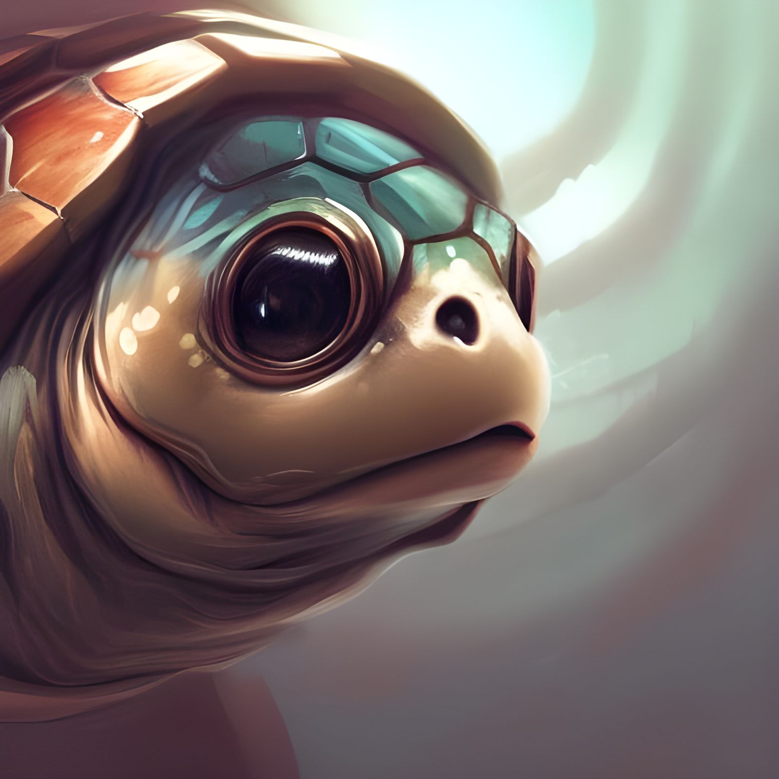Turtle with an enormously fat head - AI Generated Artwork - NightCafe ...
