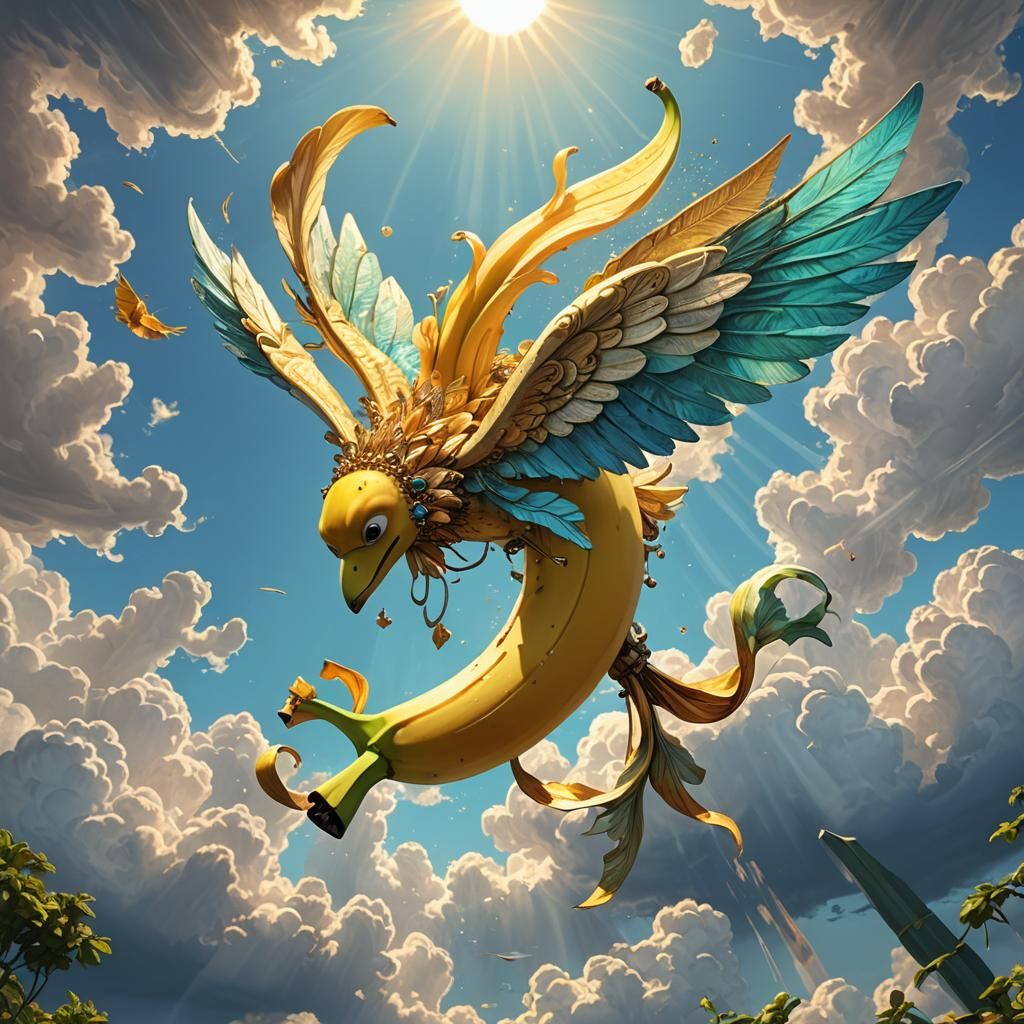 Banana Bird - AI Generated Artwork - NightCafe Creator