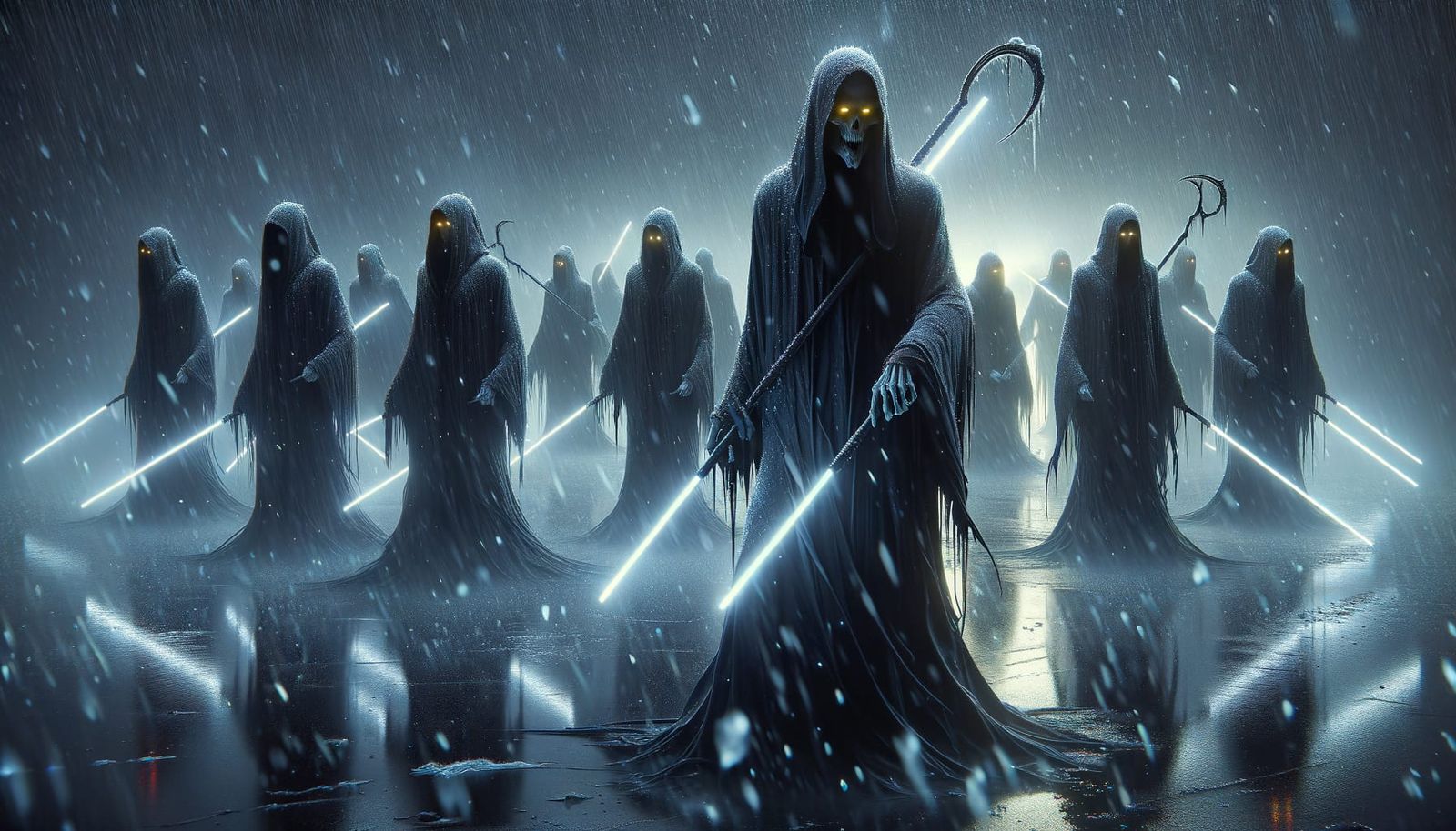 Weird Death Army - Spectral Warriors in a Stormy 35mm Cinema...