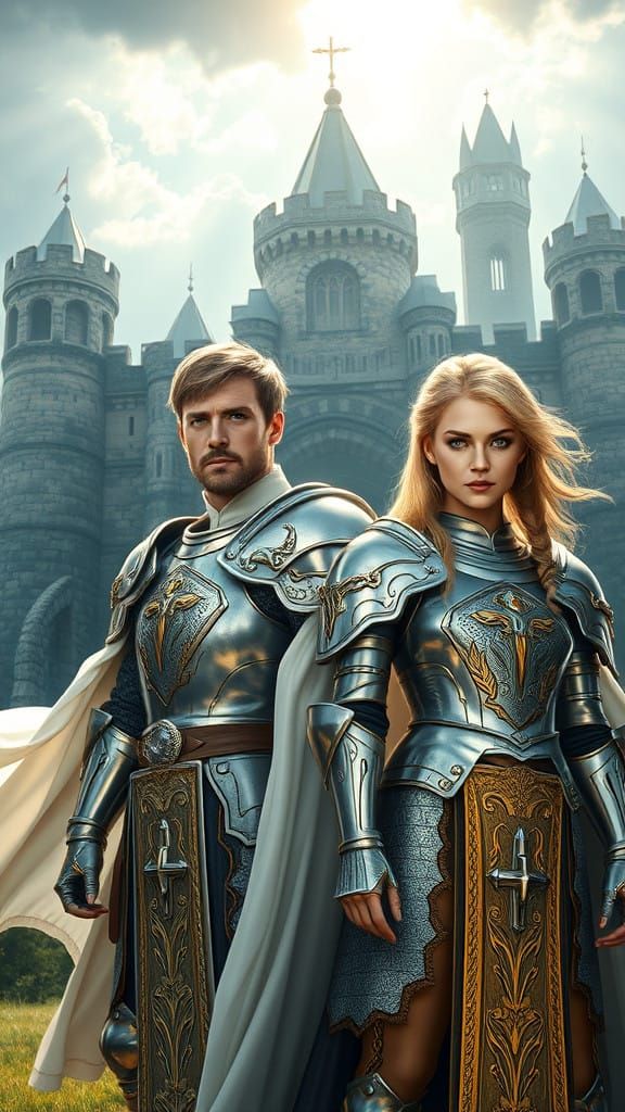 Male & Female Paladin (D&D Type Character)
