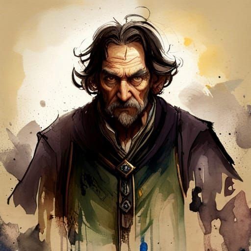 Angry Wizard ~ Illustration - AI Generated Artwork - NightCafe Creator